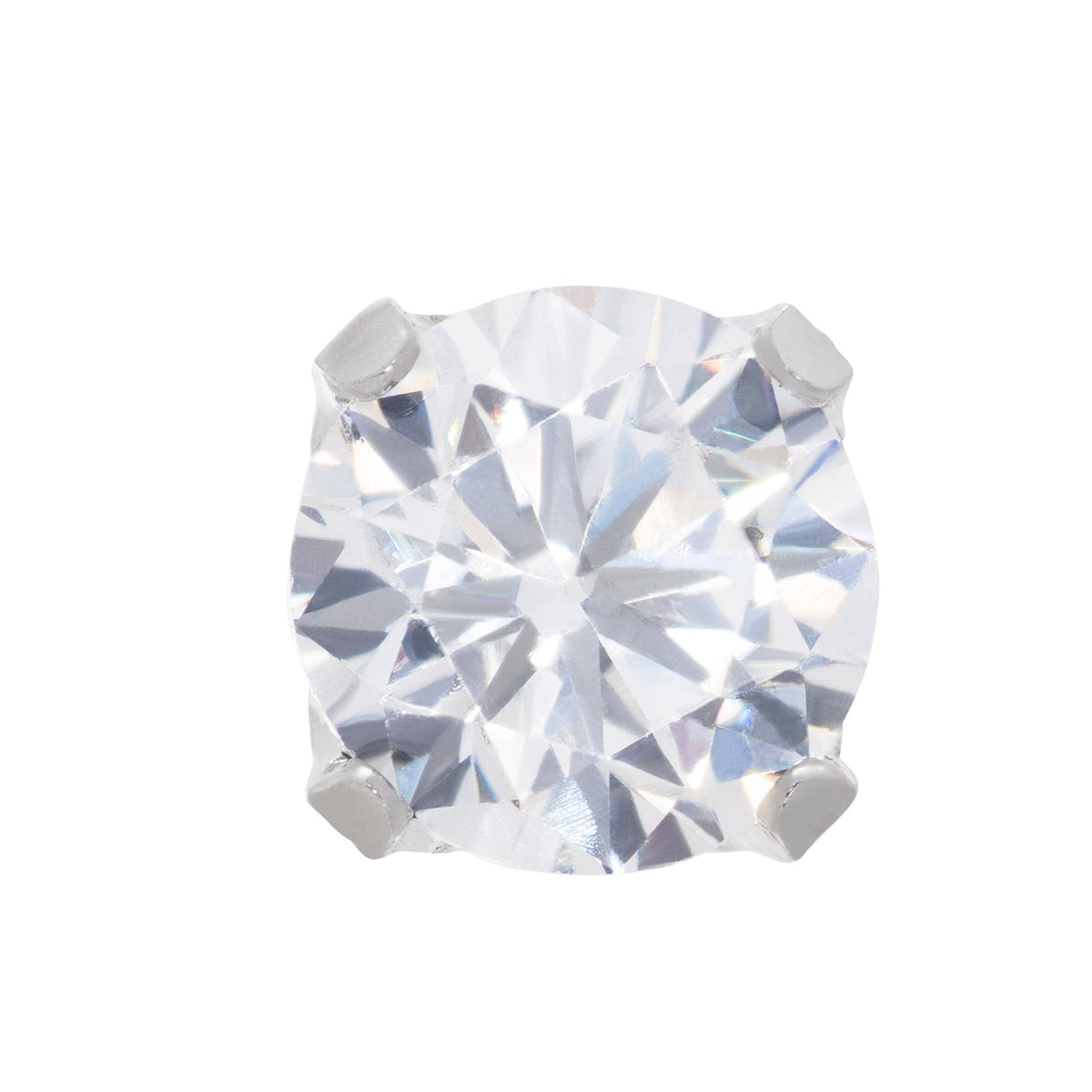 Stainless Steel 5mm CZ Starter Earring | Samuel Perry